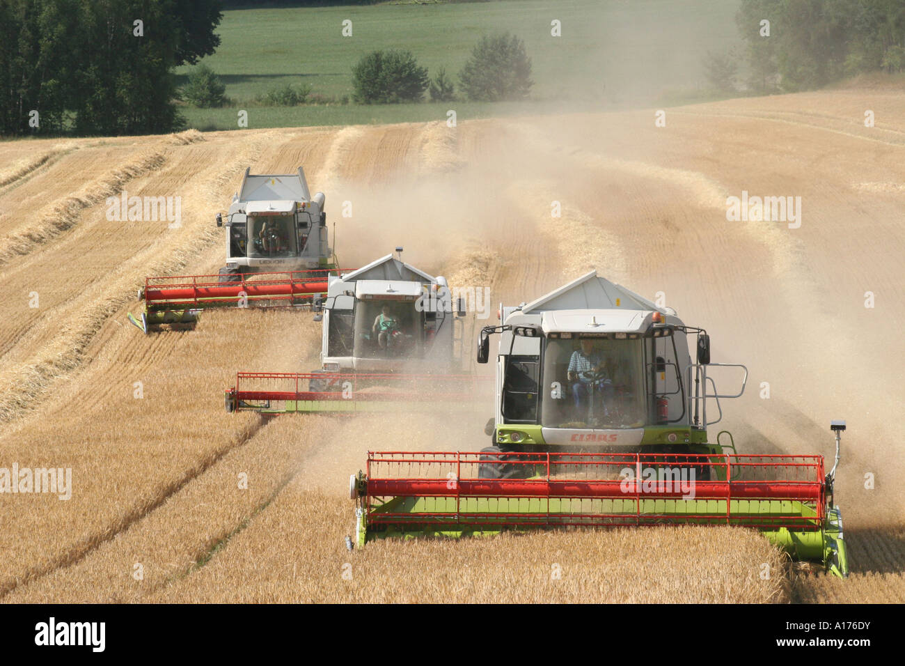 Thrashing corn hi-res stock photography and images - Alamy