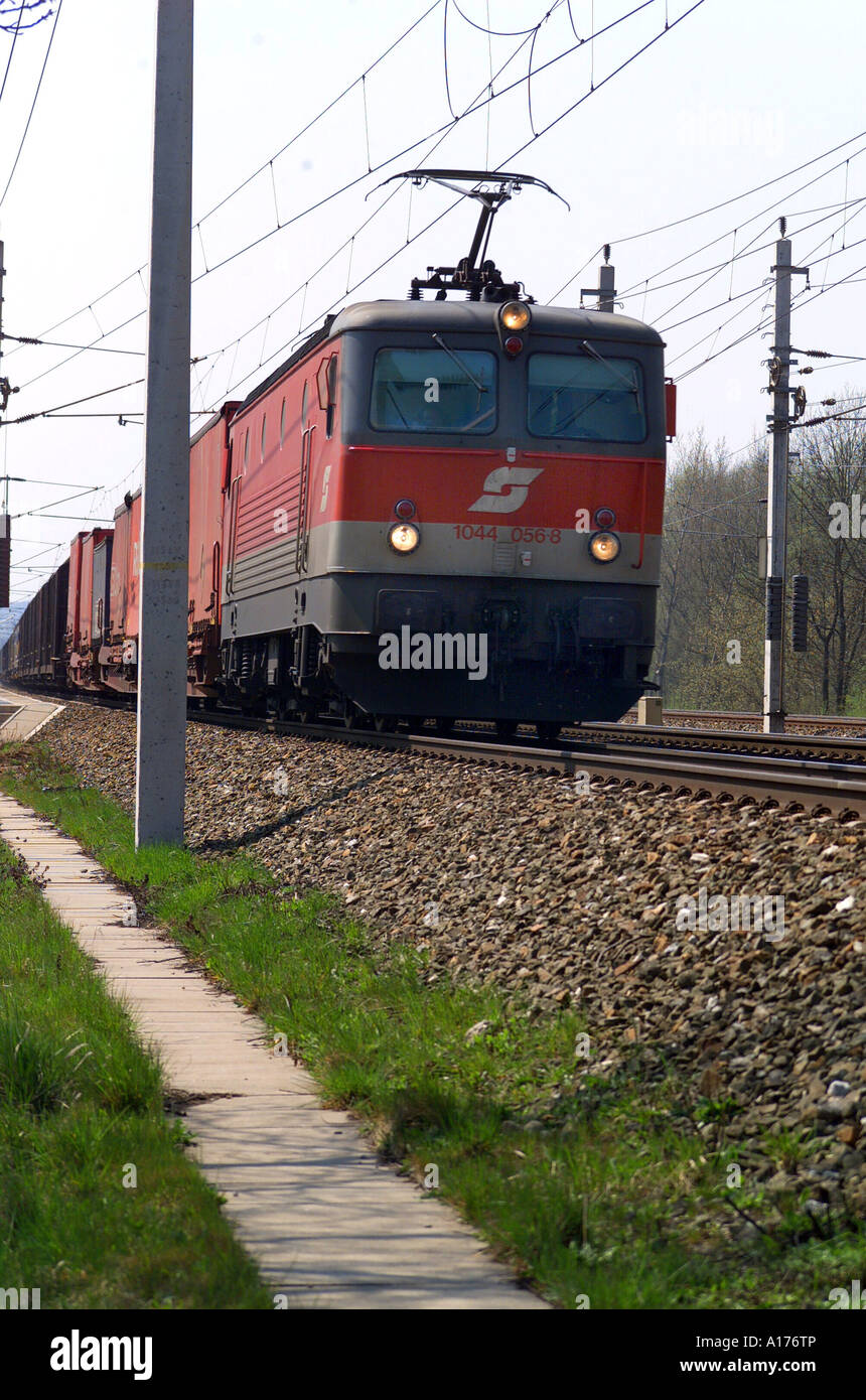 Locomotive of the Austrian Federal Railroads Stock Photo - Alamy