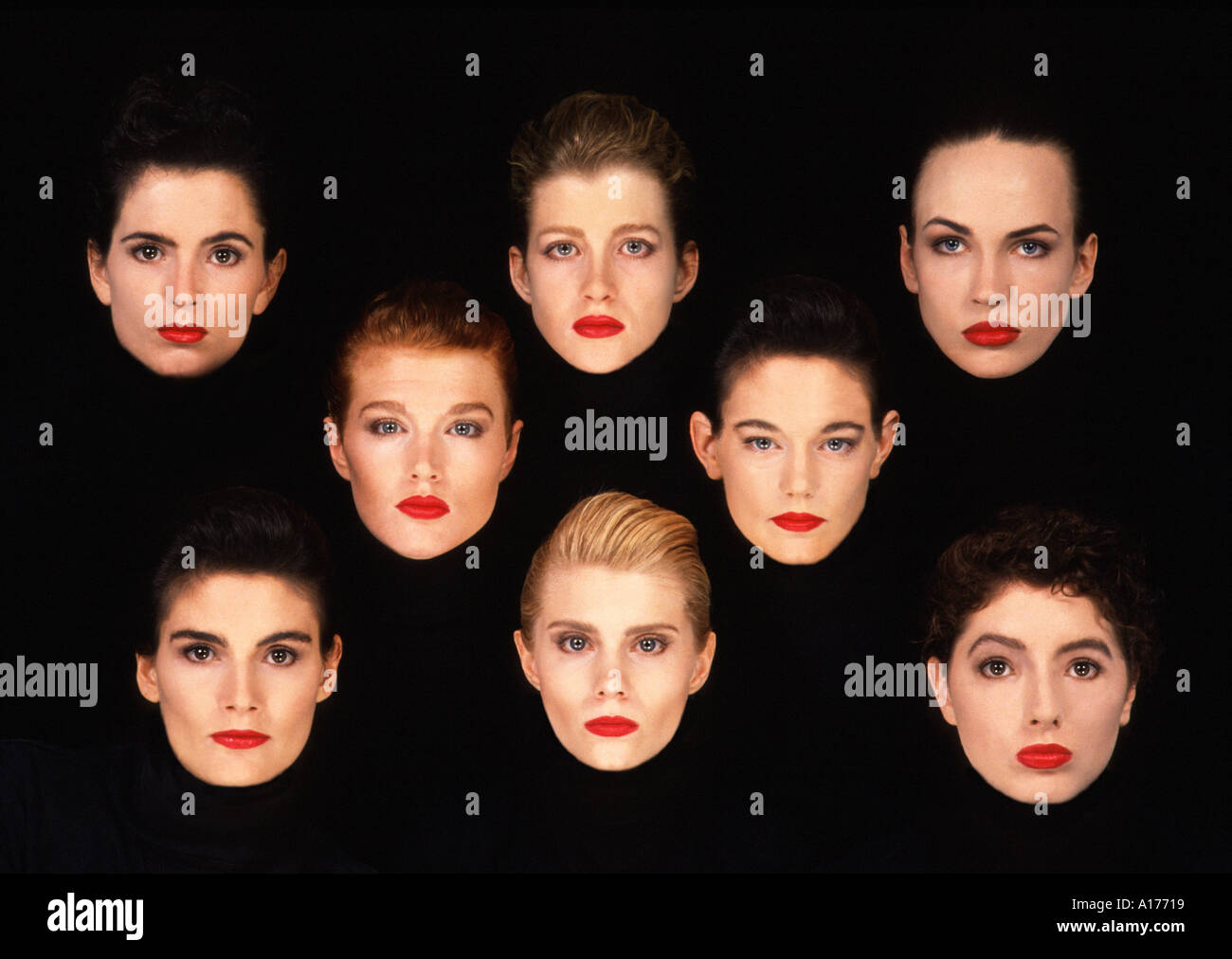 Faces eight hi-res stock photography and images - Alamy
