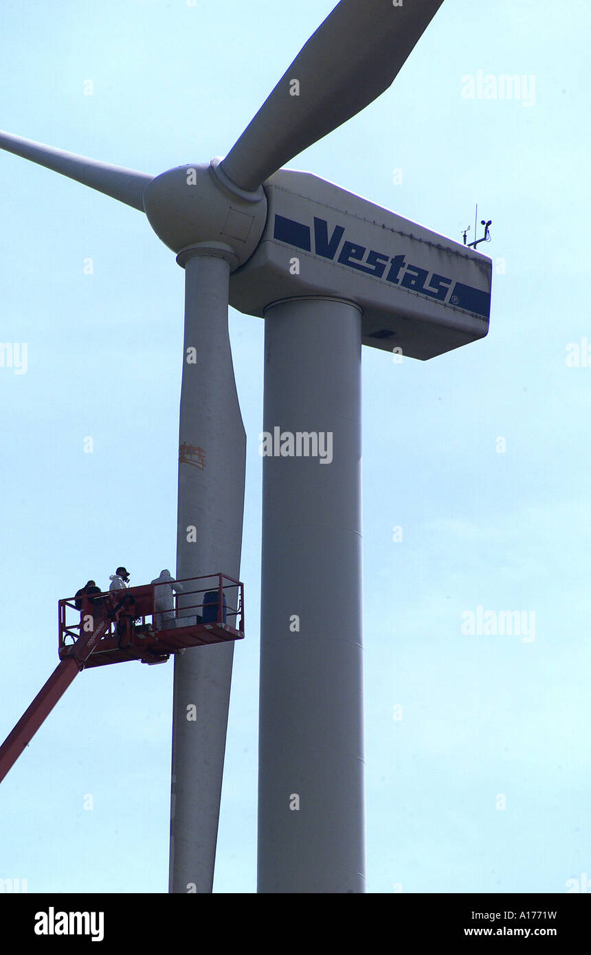 wind engines; wind turbines Stock Photo - Alamy