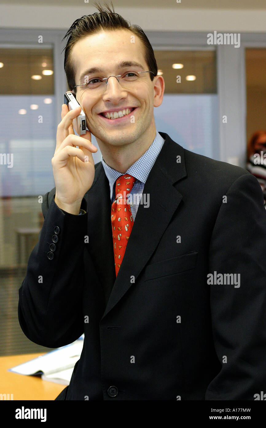 man with a mobile phone Stock Photo - Alamy