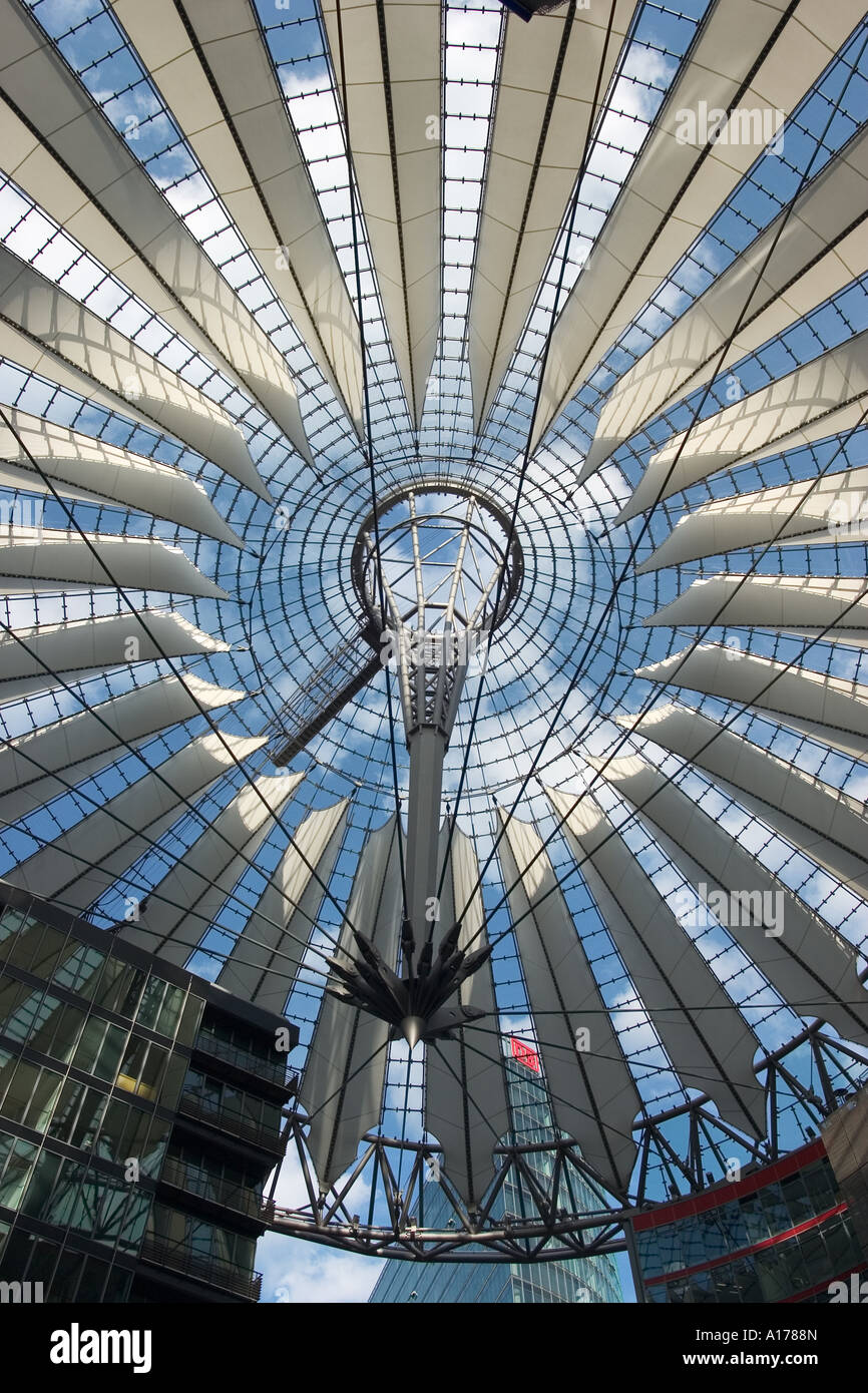 Roof of the Sony Center Stock Photo - Alamy