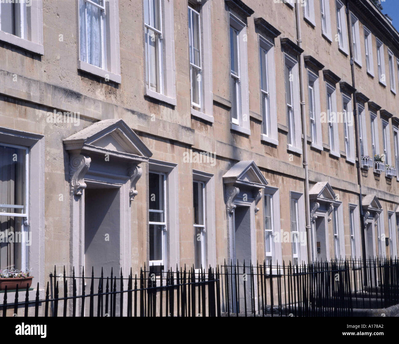 Georgian terrace Bath Spa Somerset UK Stock Photo - Alamy