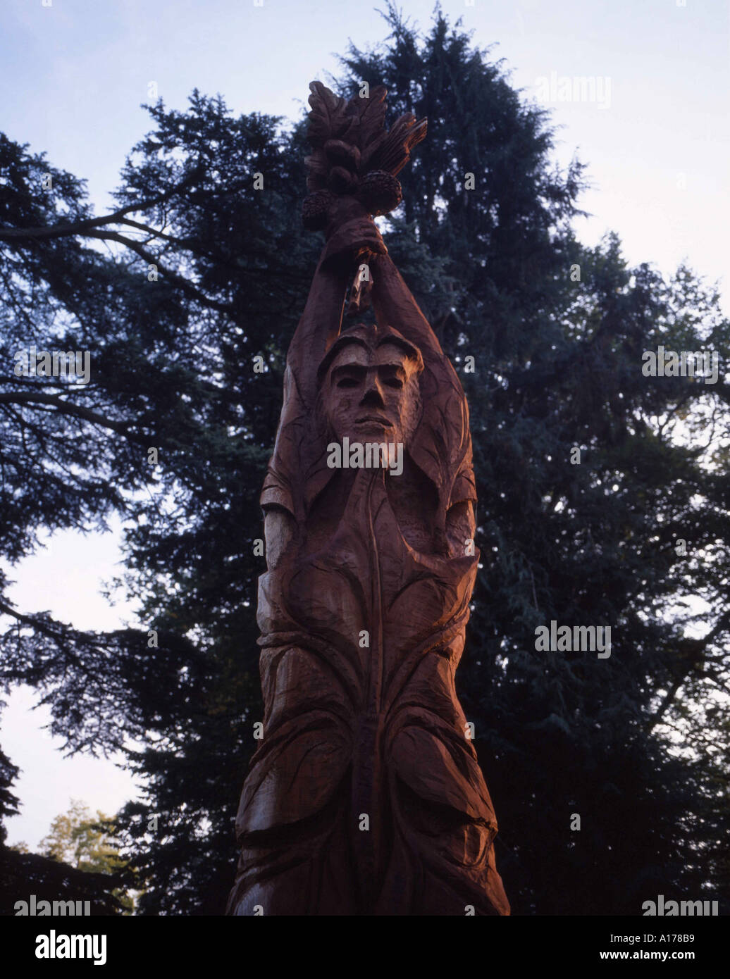 Lee Dickson Redwood tree sculpture in the Botanical gardens Bath Spa ...