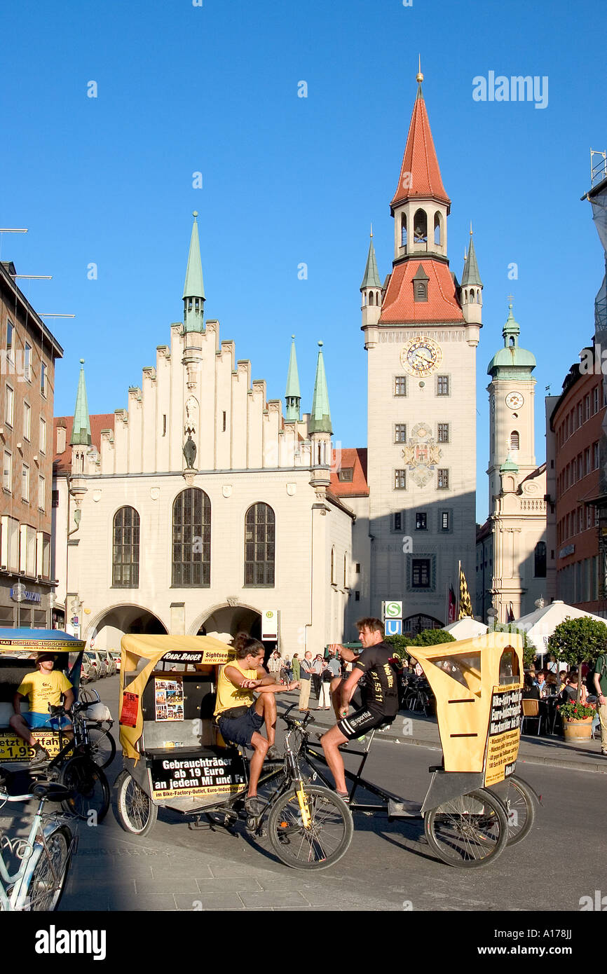 Rickshaws before church Stock Photo - Alamy