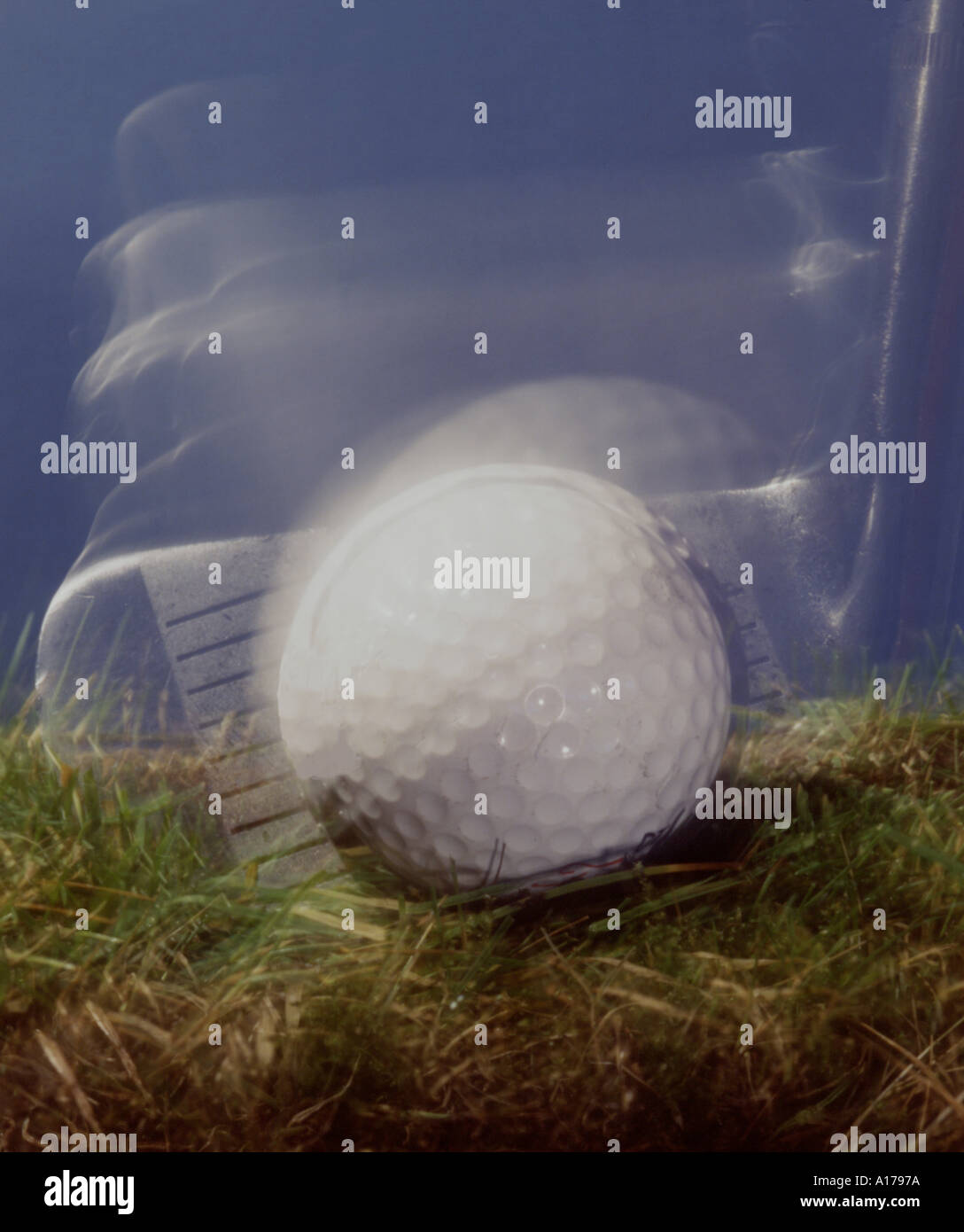 Striking Golf Ball Stock Photo - Alamy