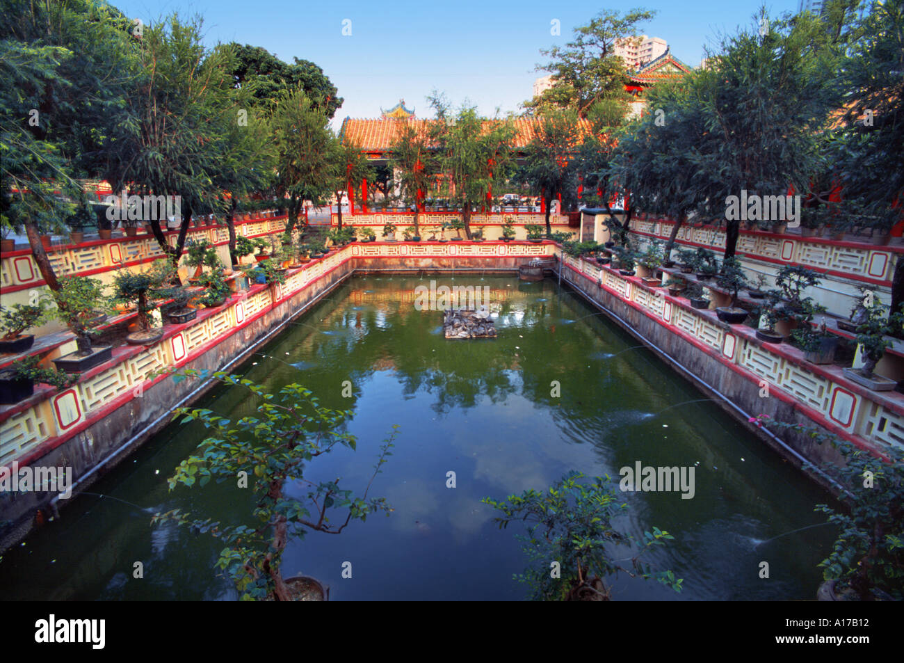 Peace temple swimming pool hi-res stock photography and images - Alamy