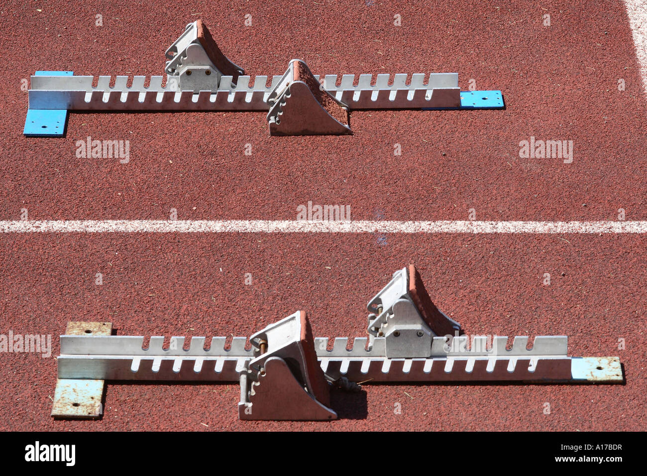 Fast foot race help helping jump start mechanics hi-res stock ...