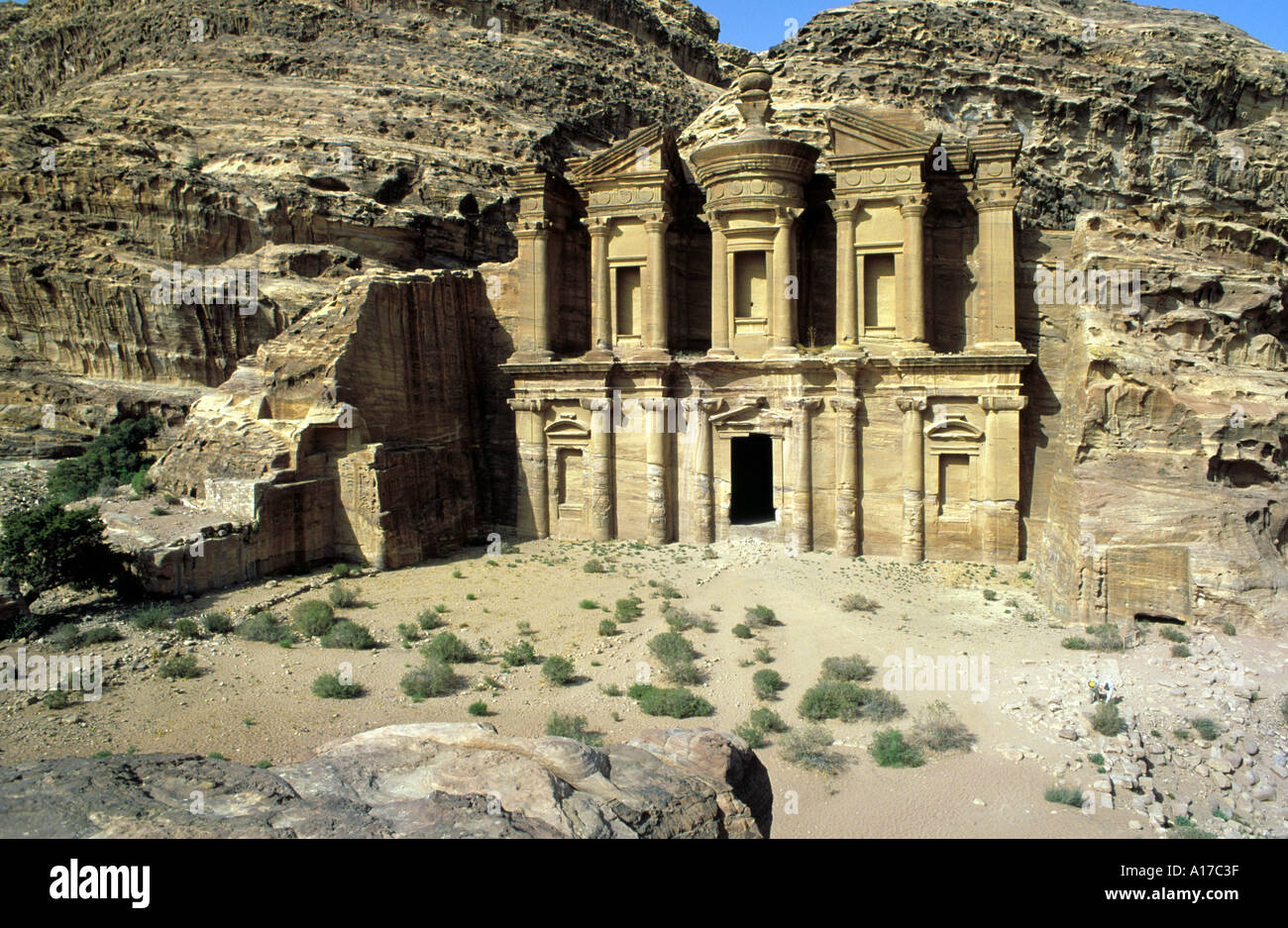 The Monastery Al Deir Petra Jordan Stock Photo - Alamy