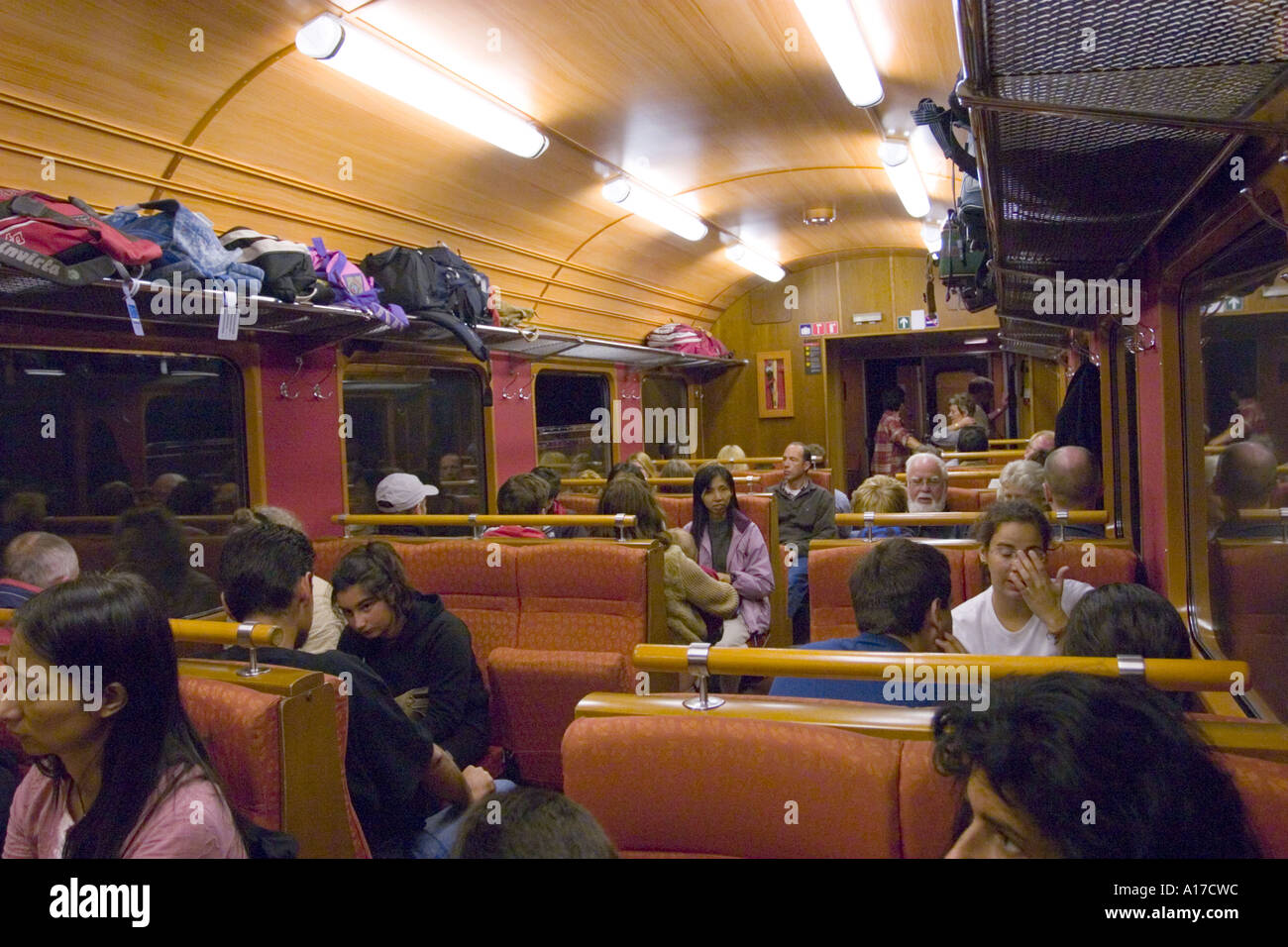 Interior of Flam Railway car Norway Stock Photo - Alamy