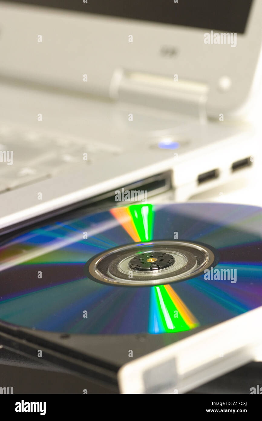 CD in drive Stock Photo - Alamy