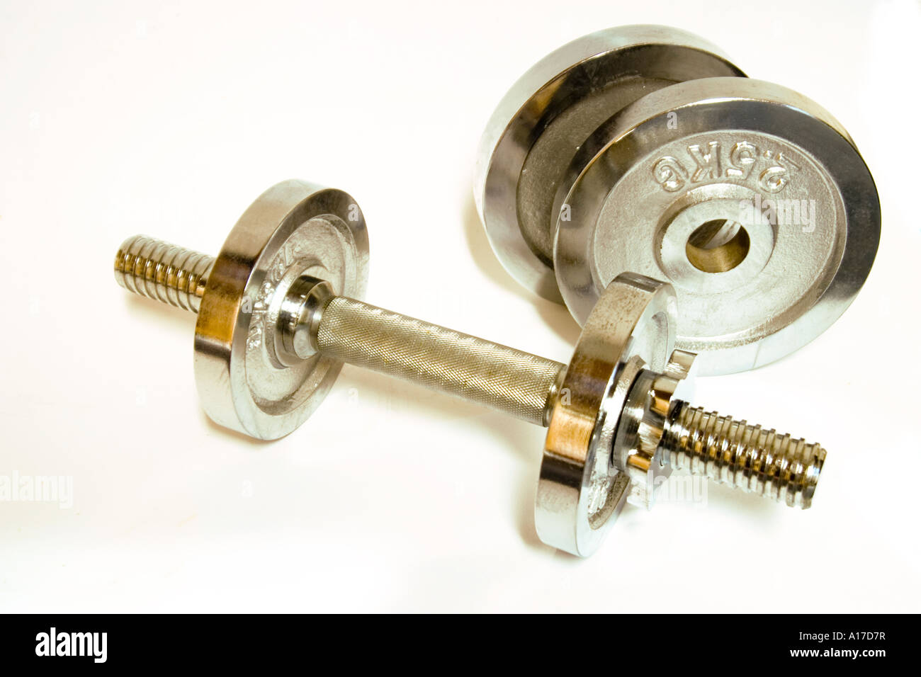 barbell with weights Stock Photo - Alamy