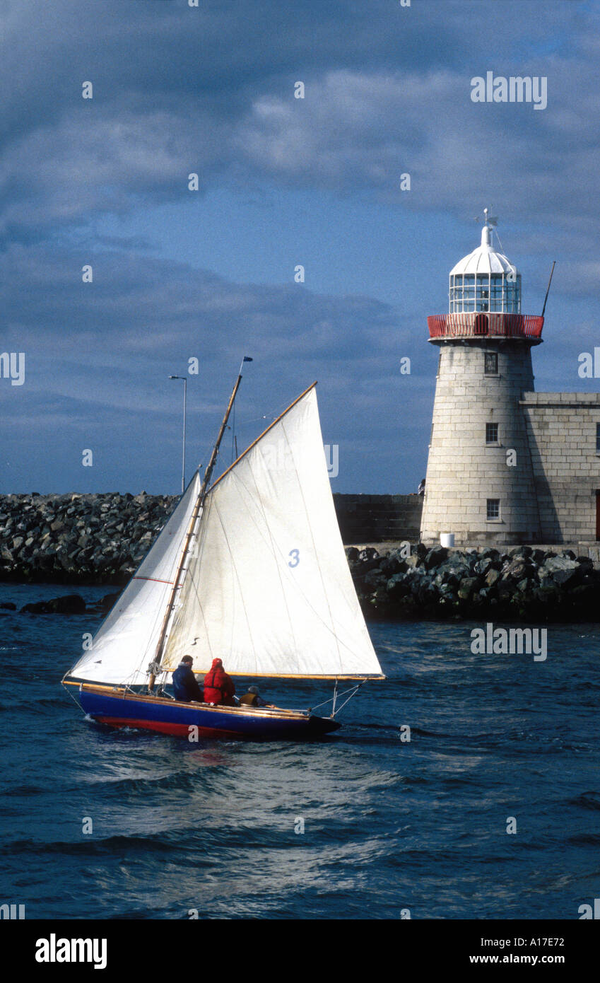 Howth one design class sailing dinghy at Howth near Dublin Ireland ...