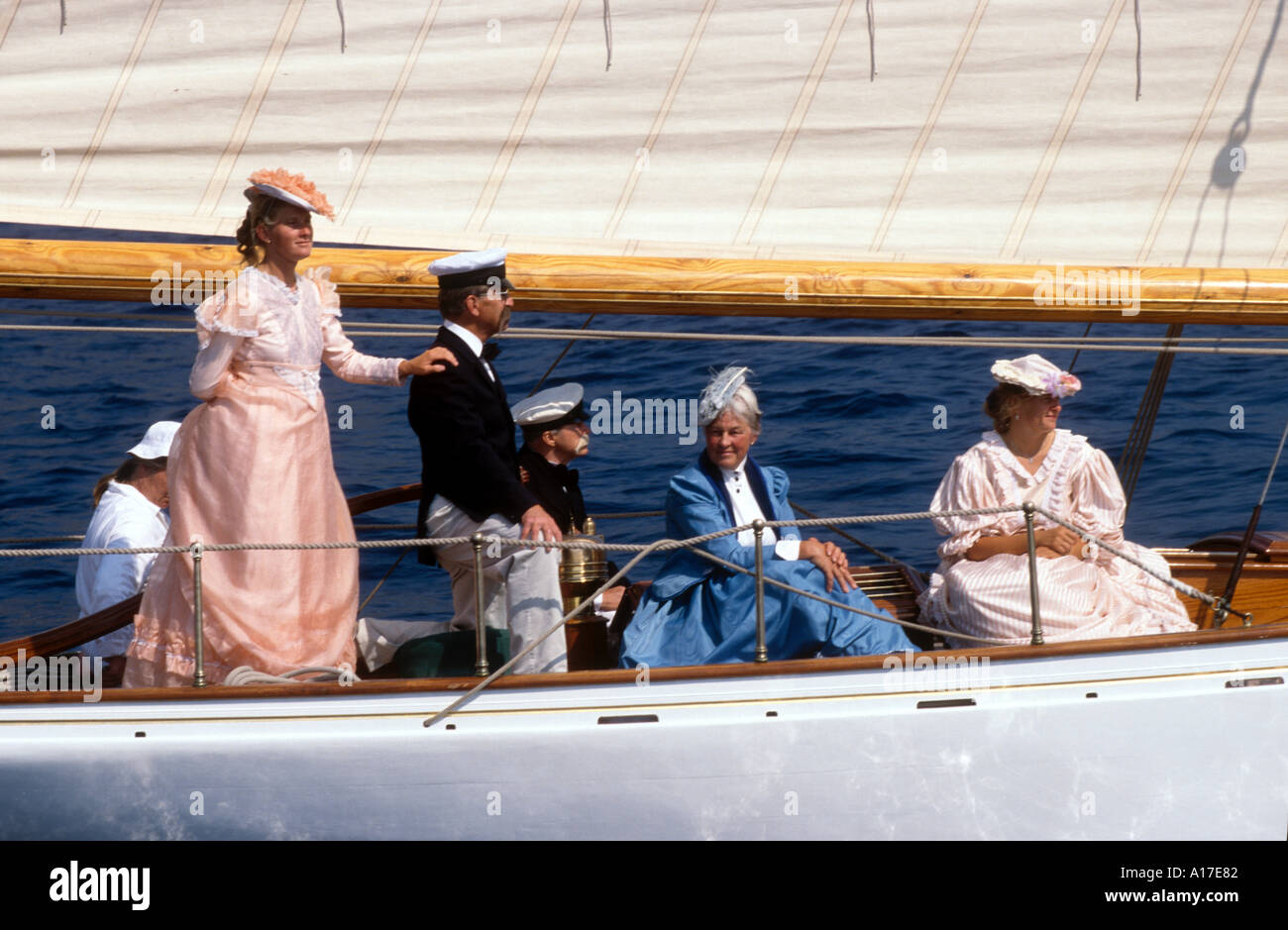 The 1885 UK built gaff cutter Camper and Nicholson yacht Partridge at ...
