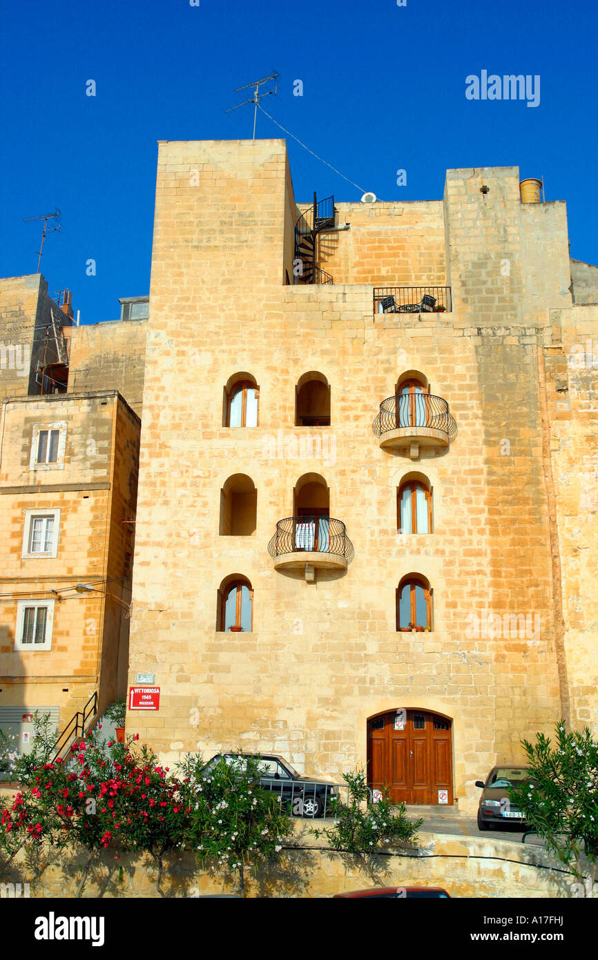 Maltese architecture, typical houses, Malta Stock Photo - Alamy