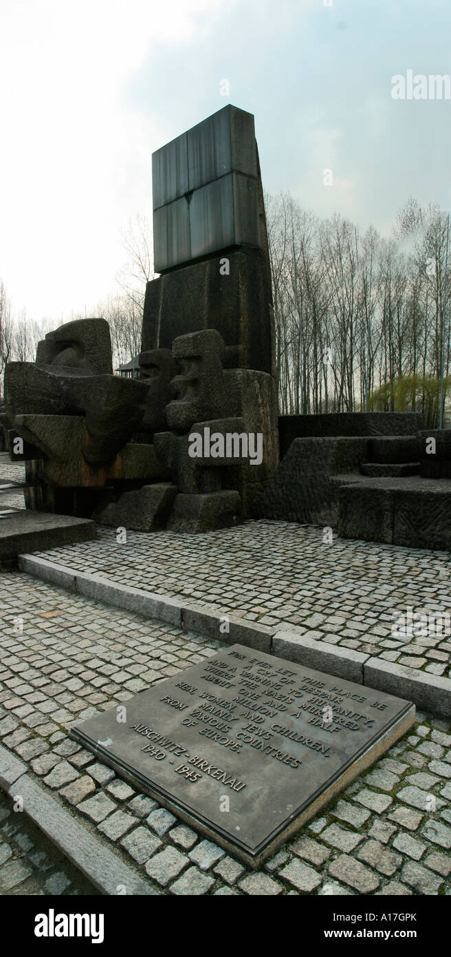 The Auschwitz concentration camp memorial, Birkenau, Poland Stock Photo ...