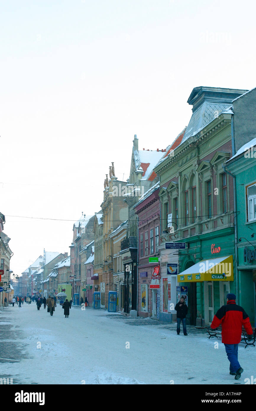 Central square, Brasov, Transylvania, Romania Stock Photo - Alamy