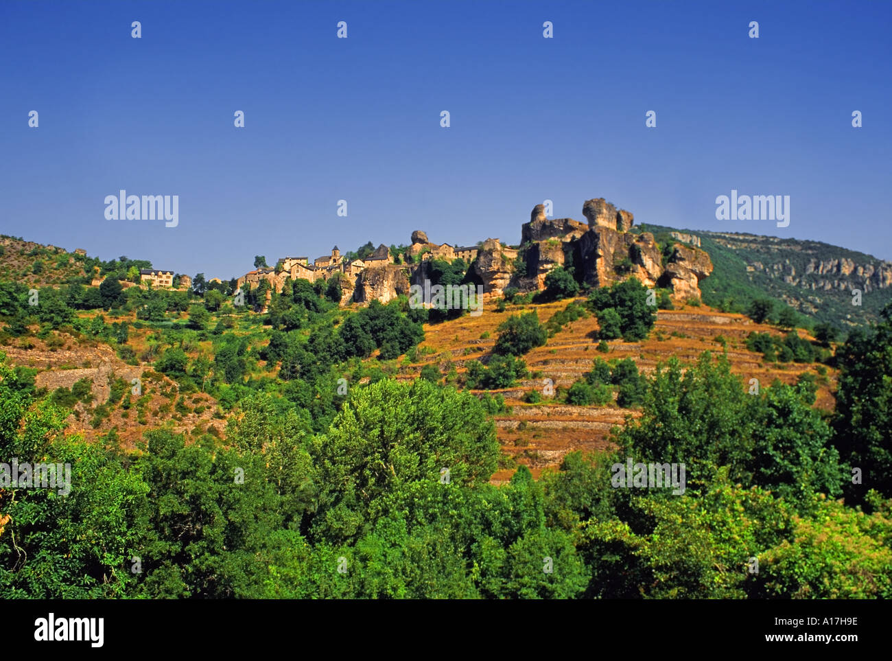 france france midi aveyron gorges de la dourbie st veran region midi ...