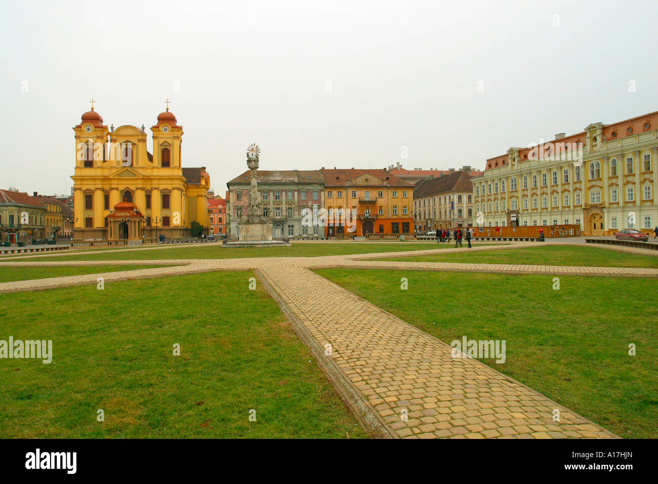 Piata Unirii, Old Town Square, Timisoara, Romania Stock Photo - Alamy