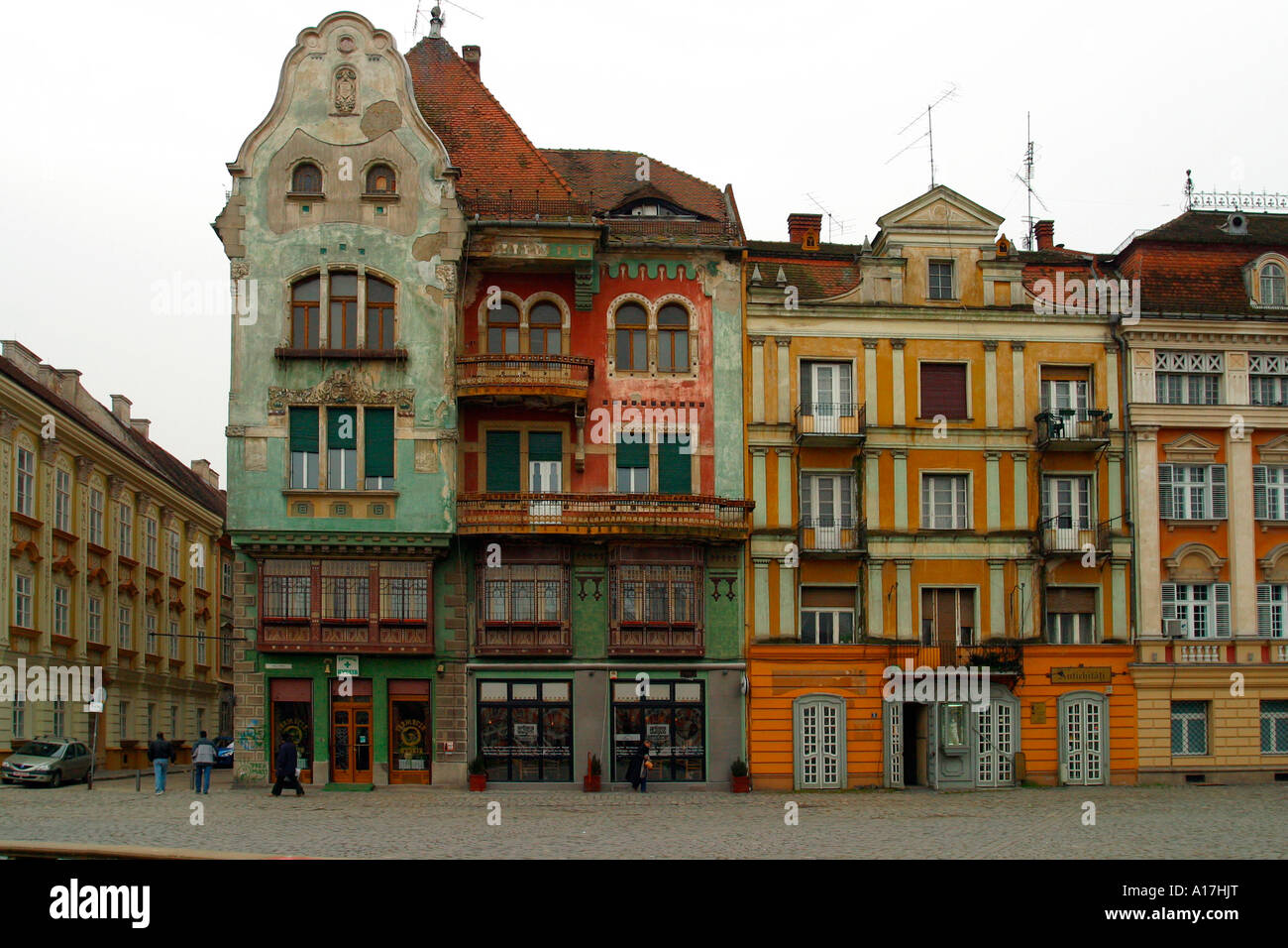 Piata Unirii, Old Town Square, Timisoara, Romania Stock Photo - Alamy
