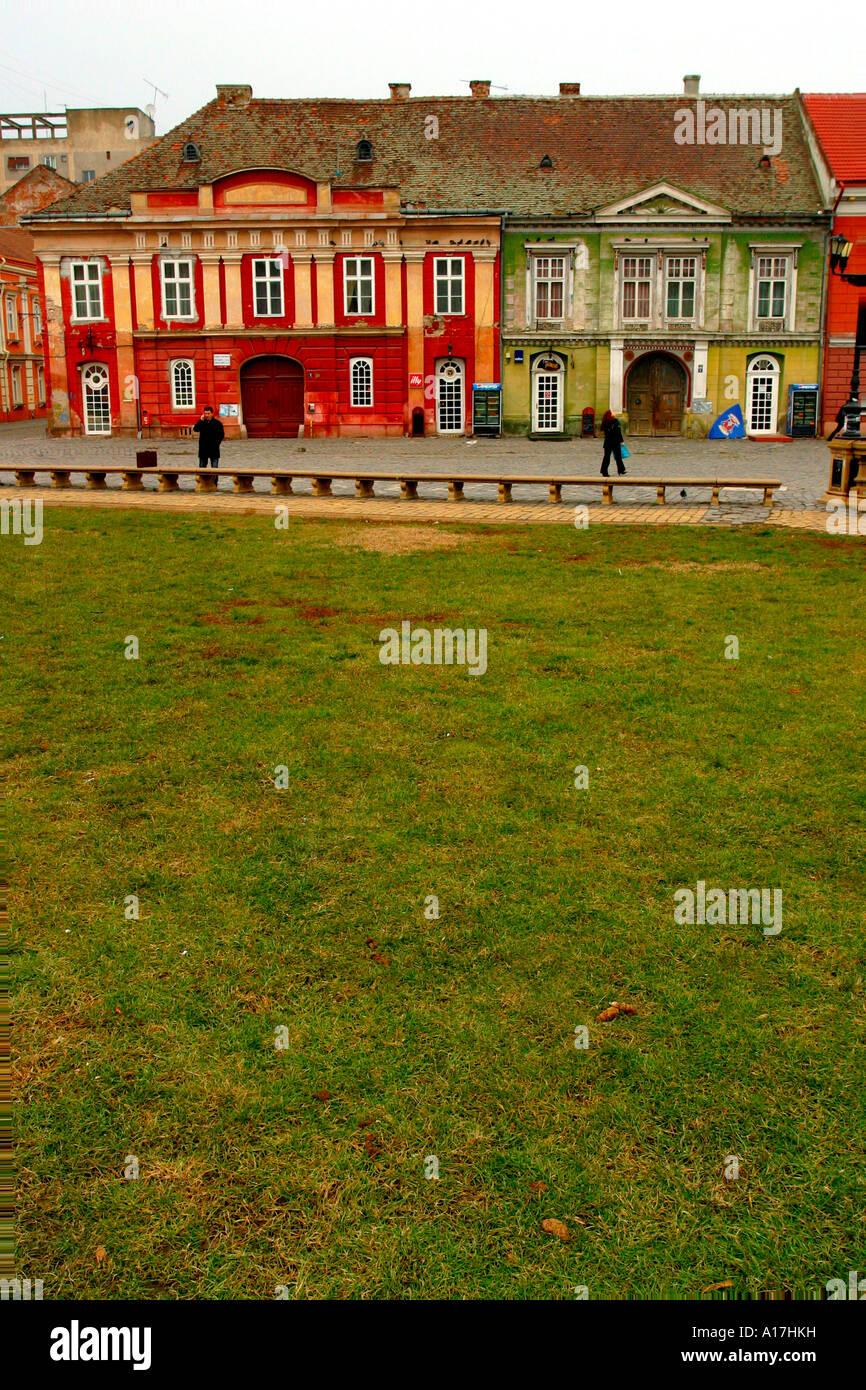 Piata Unirii, Old Town Square, Timisoara, Romania Stock Photo - Alamy