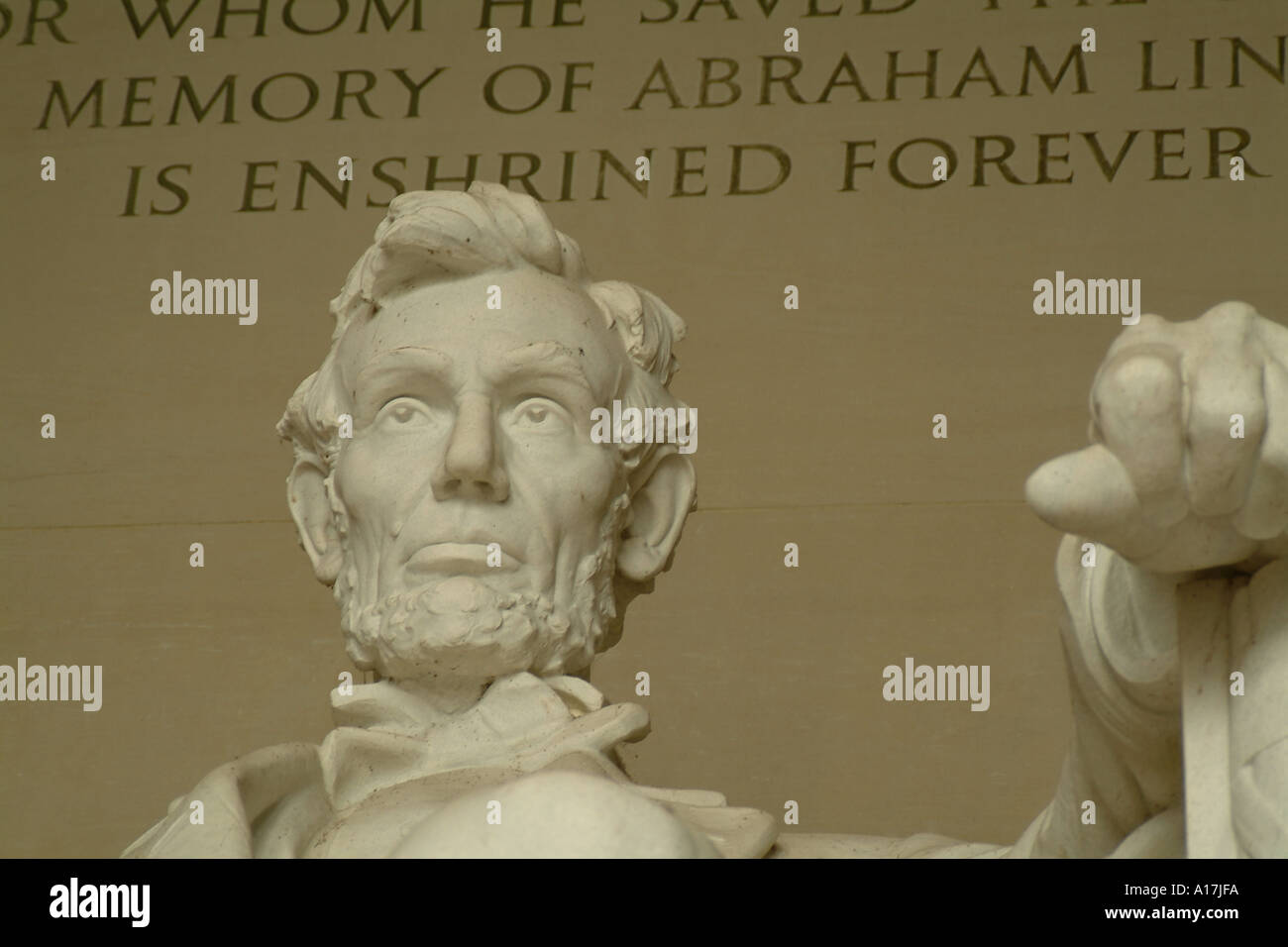 President Abraham Lincoln memorial Washington DC USA Stock Photo - Alamy