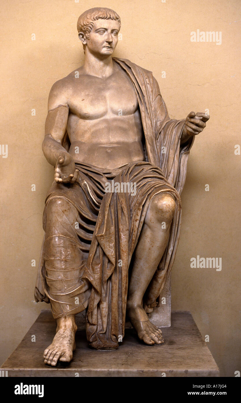 Roman Emperor Tiberius Augustus born Tiberius Claudius Nero 42 BC - 16 ...