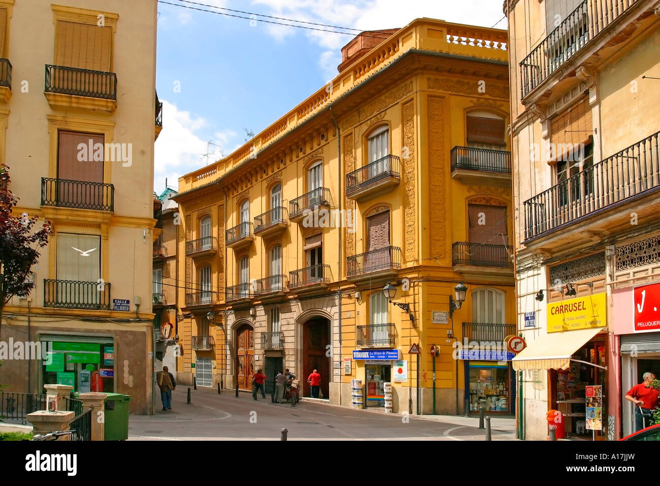 The beautiful streets of Valencia, Spain Stock Photo - Alamy