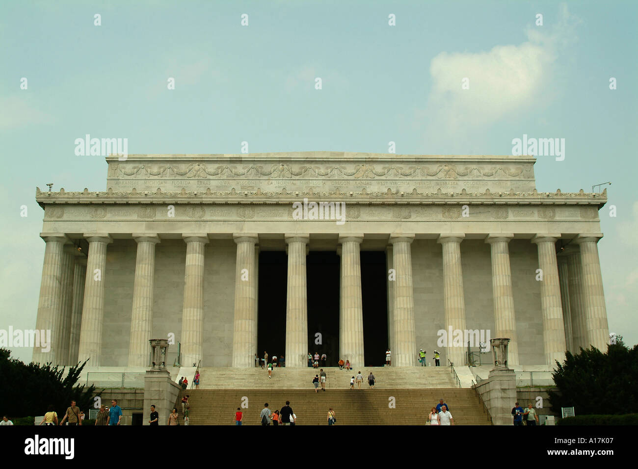 President Abraham Lincoln memorial Washington DC USA Stock Photo - Alamy