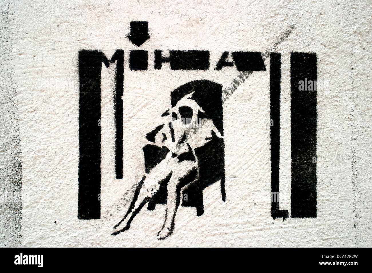 Stencil Graffiti Art Stock Photo - Alamy