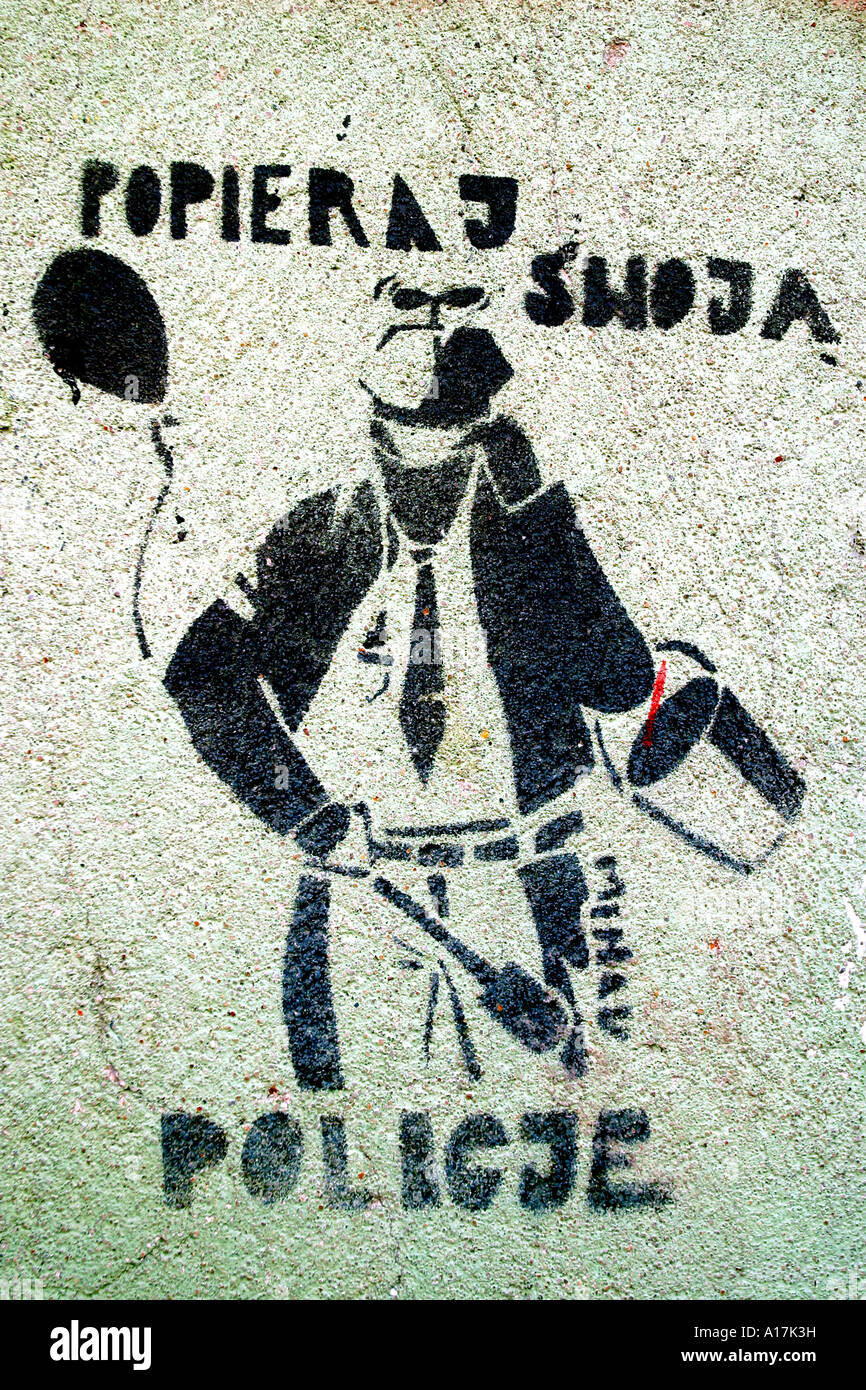 Stencil Graffiti Art Stock Photo - Alamy