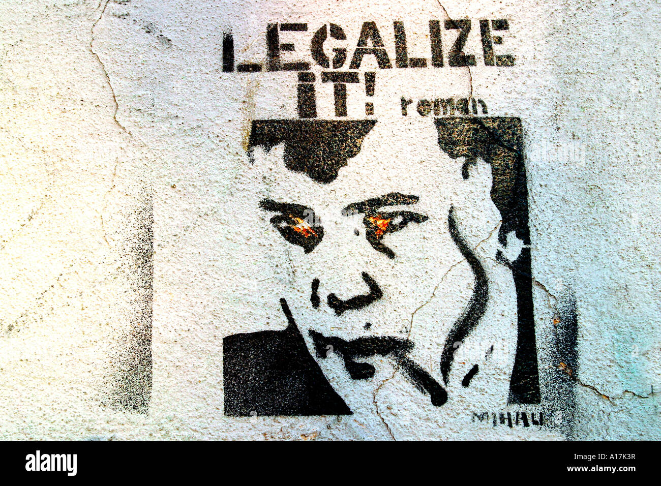Legalize it, Stencil Graffiti Art Stock Photo - Alamy