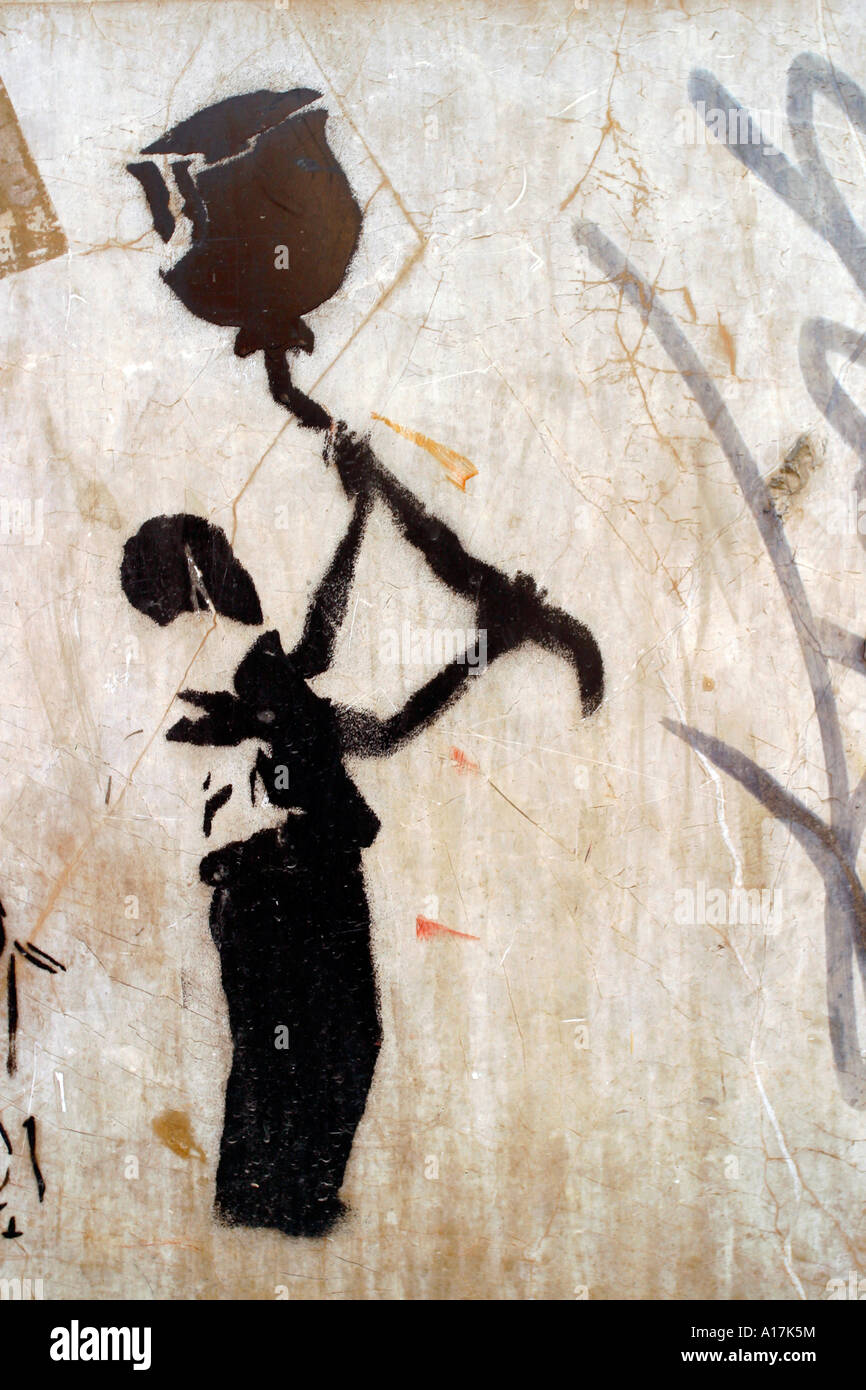 Stencil Graffiti Art Stock Photo - Alamy