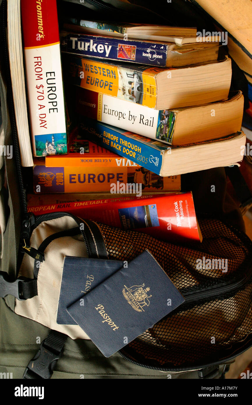 Well traveled backpack hi-res stock photography and images - Alamy
