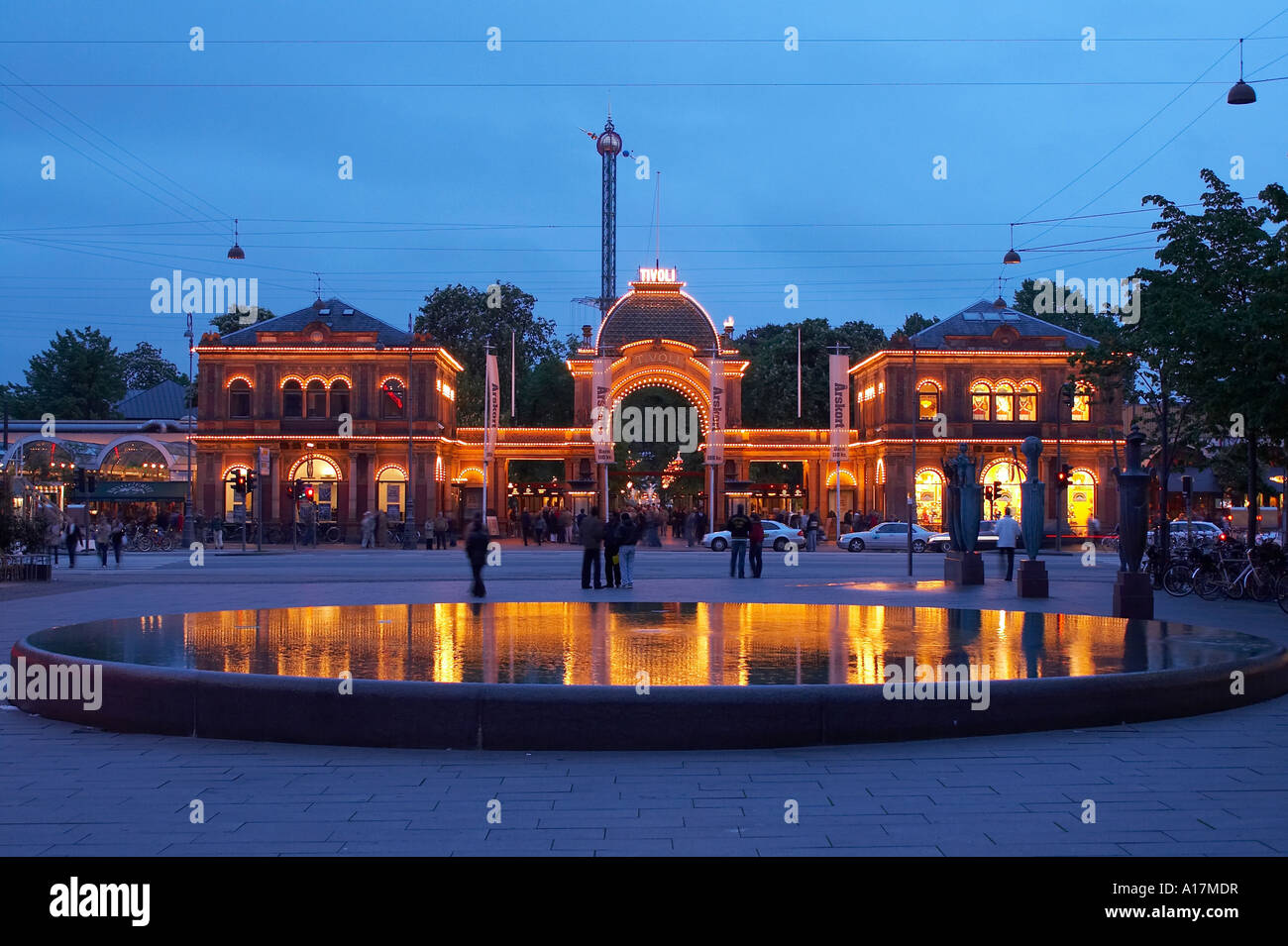 entrance to the Tivoli in Copenhagen Stock Photo - Alamy