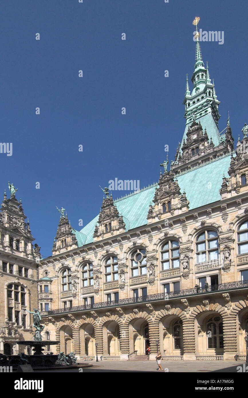 City hall yard Stock Photo - Alamy