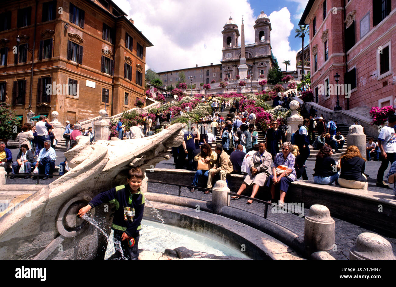 Roman stairs hi-res stock photography and images - Alamy