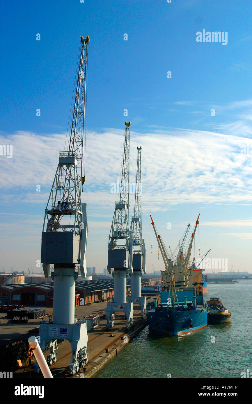 Dock yards in Antwerp, Belgium Stock Photo - Alamy