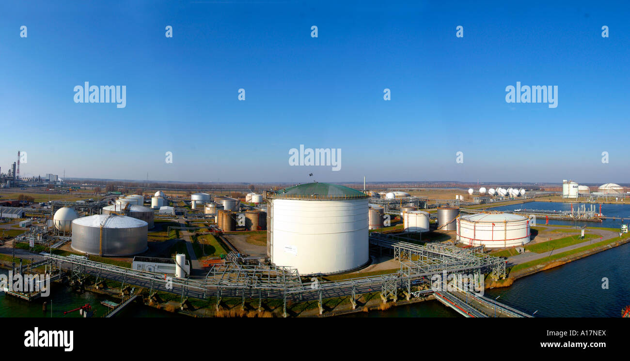 Aerial view of an industrial area Stock Photo - Alamy