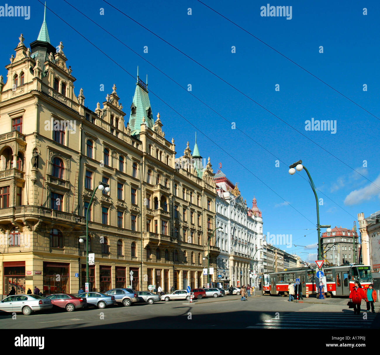 Prague streetscape hi-res stock photography and images - Alamy