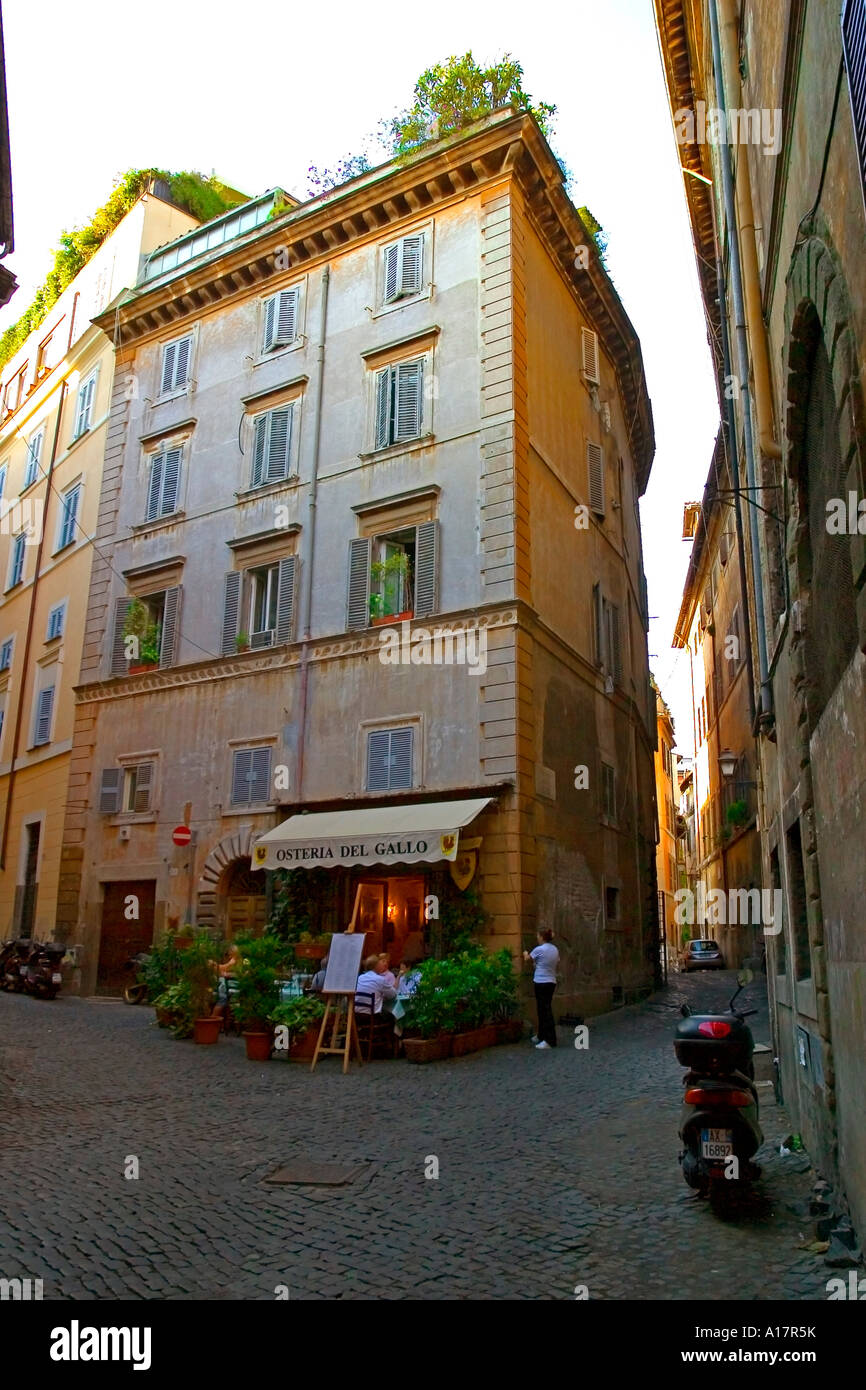 Rome streetscape, Italy Stock Photo - Alamy