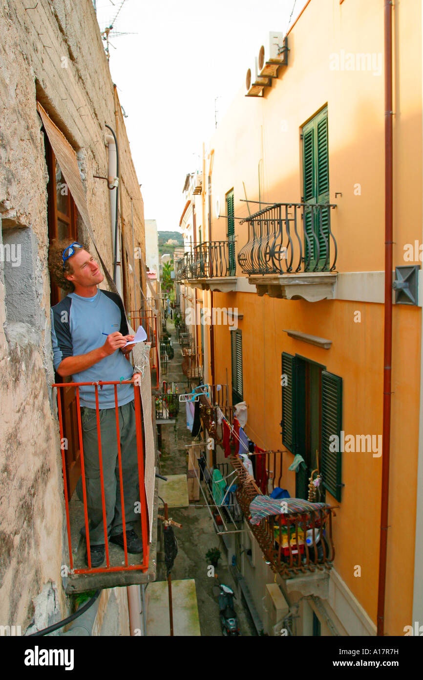 Man on Holiday, Italy Stock Photo - Alamy