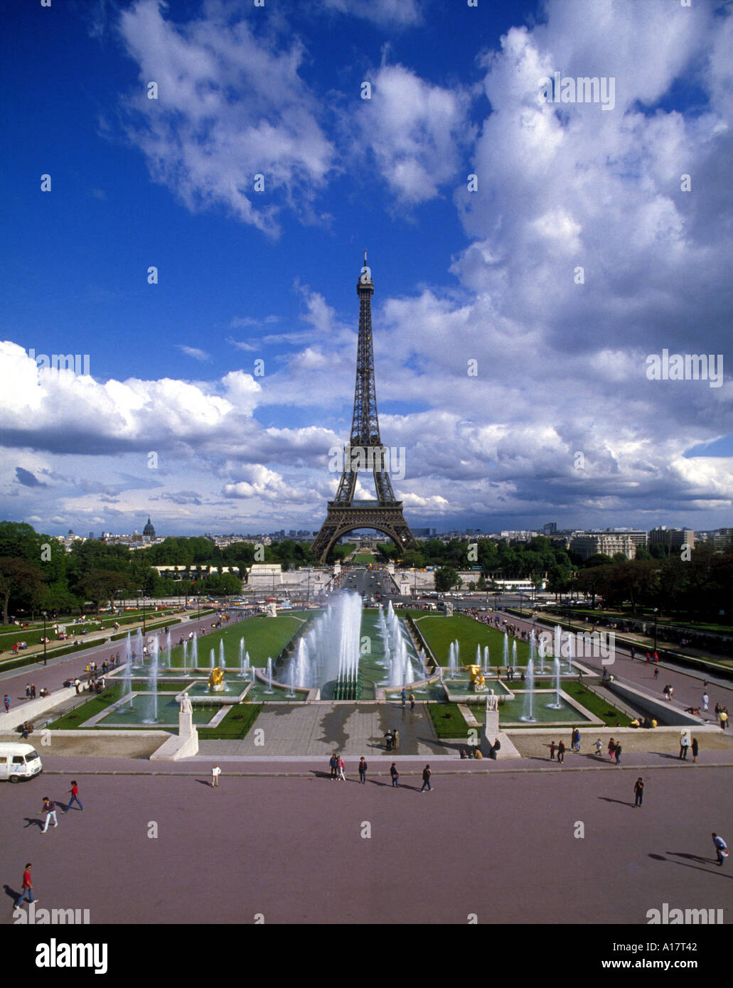 Paris from the Trocadero square Stock Photo - Alamy
