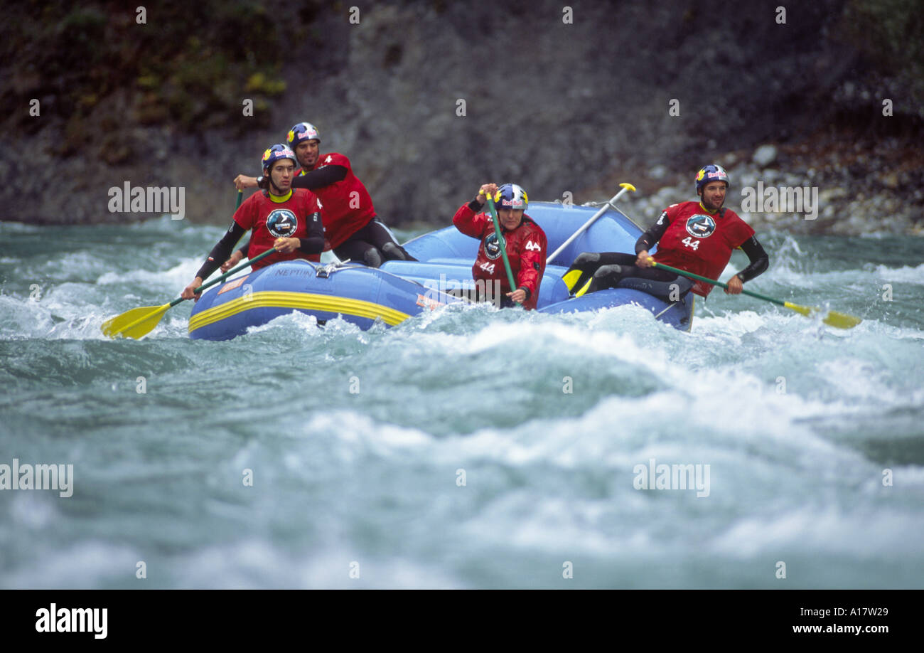 whitewater rafting extreme watersports Stock Photo - Alamy