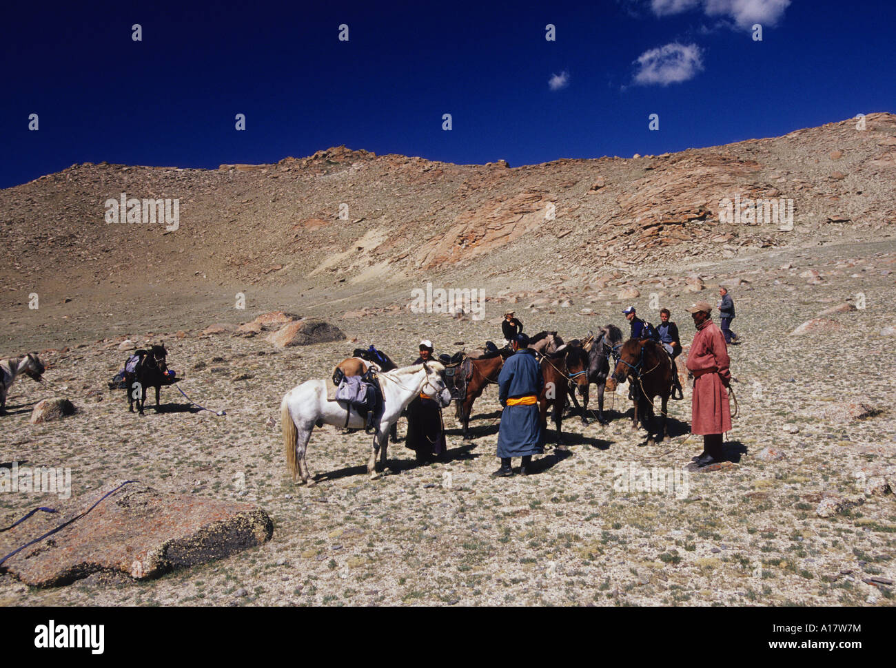 riding rest horseman riders mongolia Stock Photo - Alamy