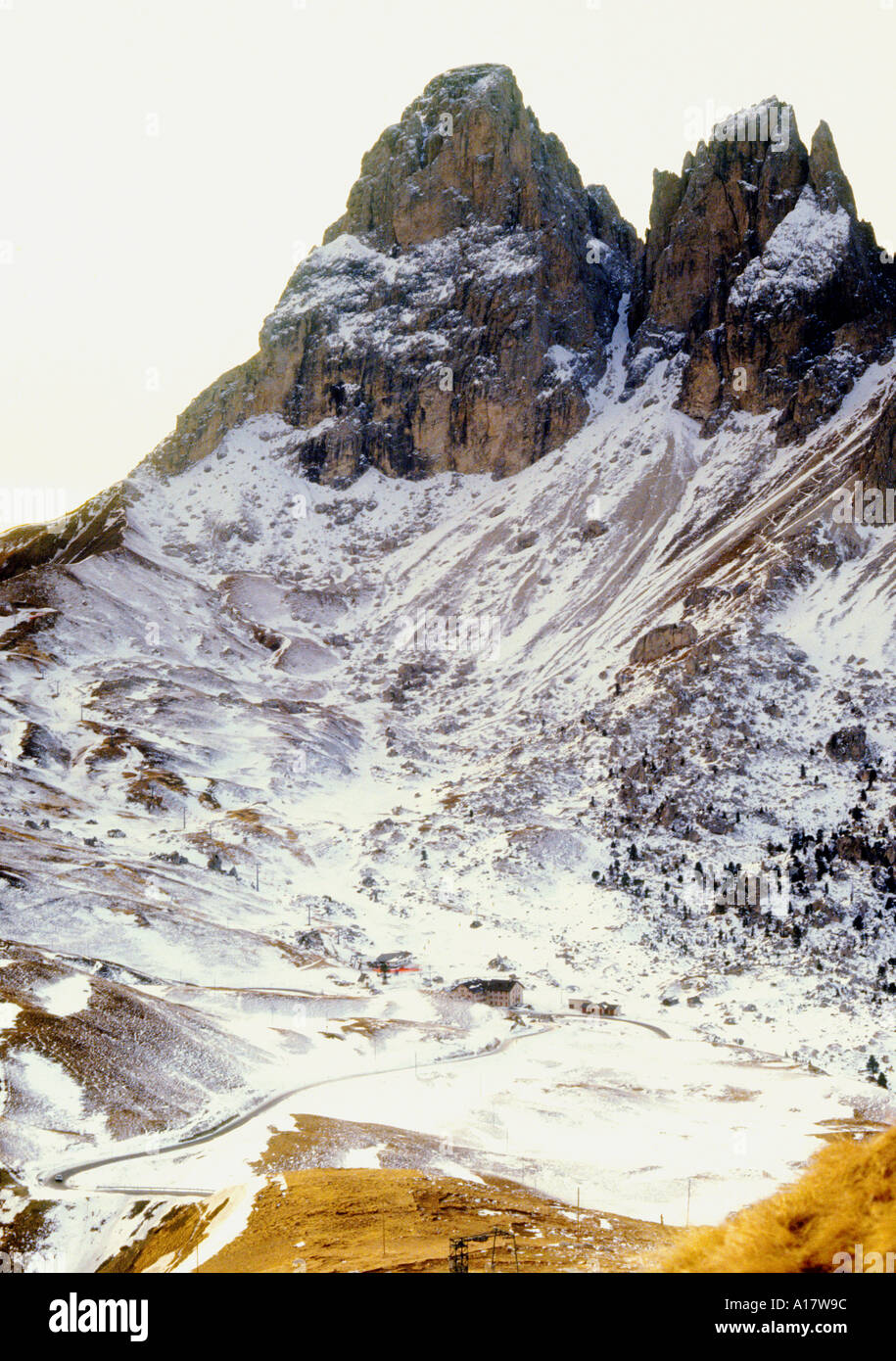 Sella pass Dolomites Stock Photo - Alamy