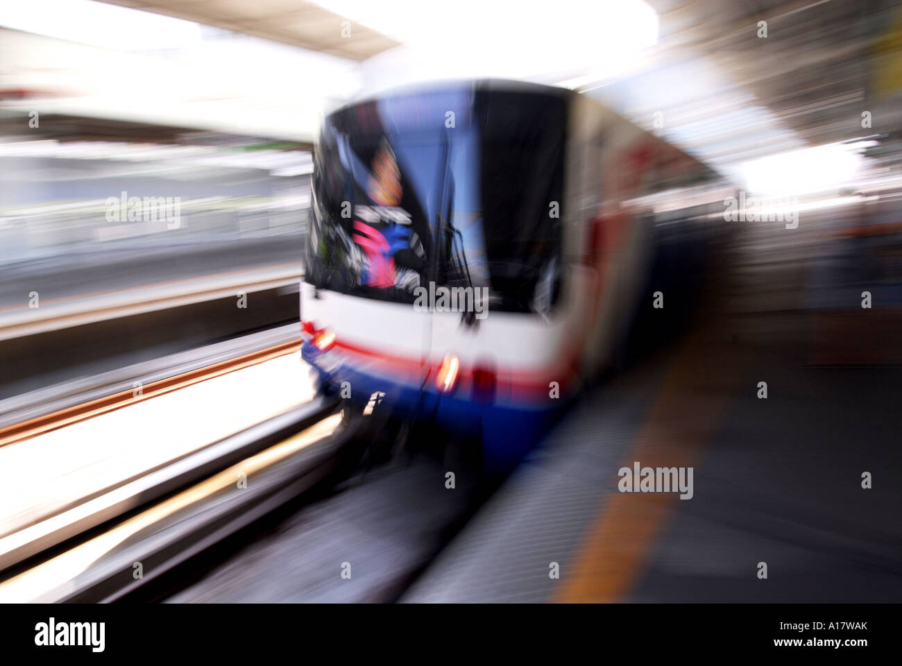 BTS Skytrain overhead transport system Bangkok Thailand Stock Photo - Alamy