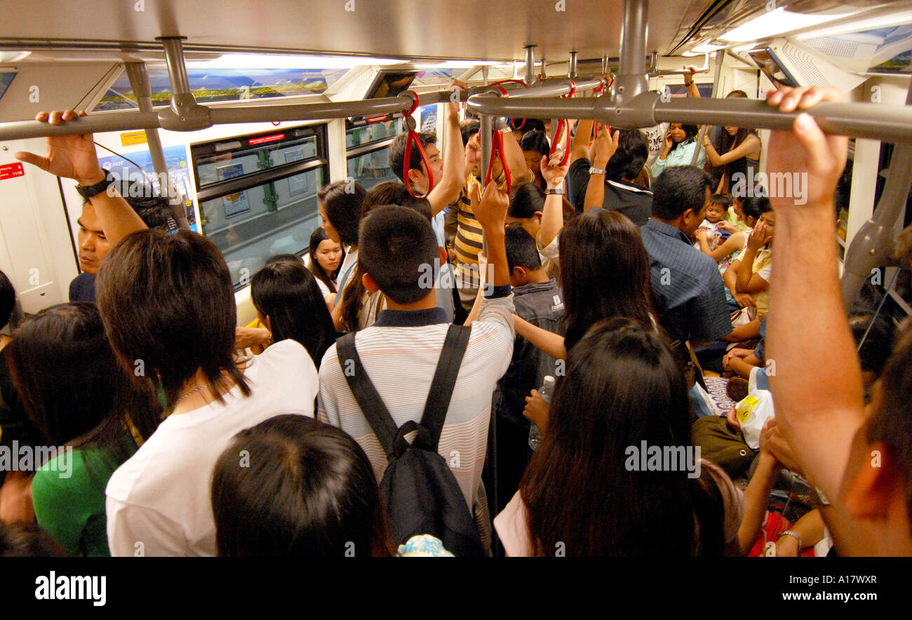 BTS Skytrain overhead transport system Bangkok Thailand Stock Photo - Alamy