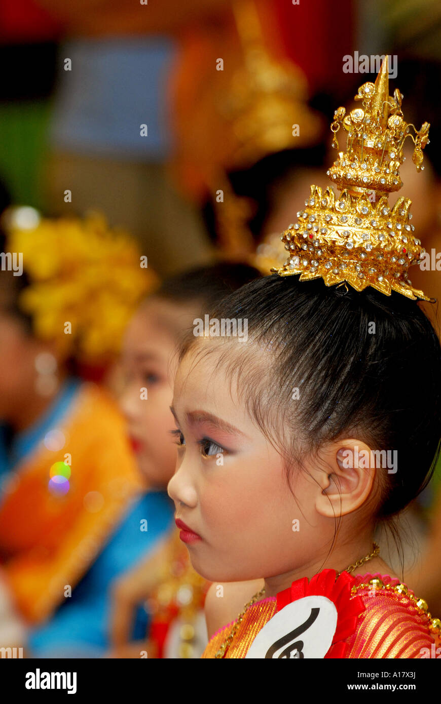 Beauty competition in a shopping mall Chiang Mai in the north of ...