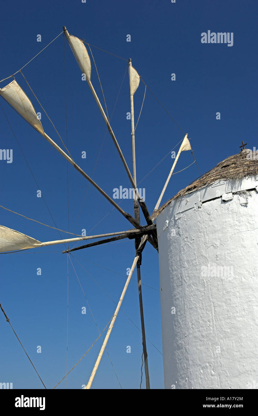 Windmill in parikia paros greece hi-res stock photography and images ...
